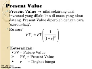 Konsep penilaian dalam manajemen keuangan | PPT