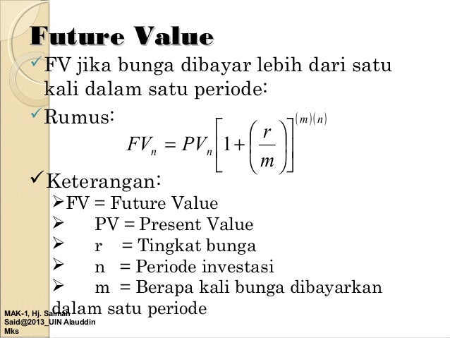 Konsep penilaian dalam manajemen keuangan
