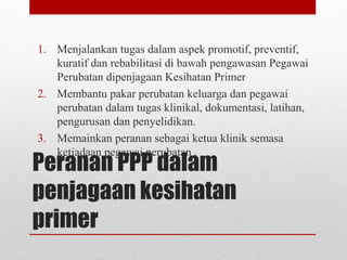 KONSEP PENJAGAAN KESIHATAN PRIMER | PPT