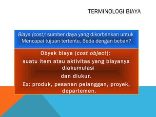 Konsep, perilaku, dan sistem informasi biaya | PPT