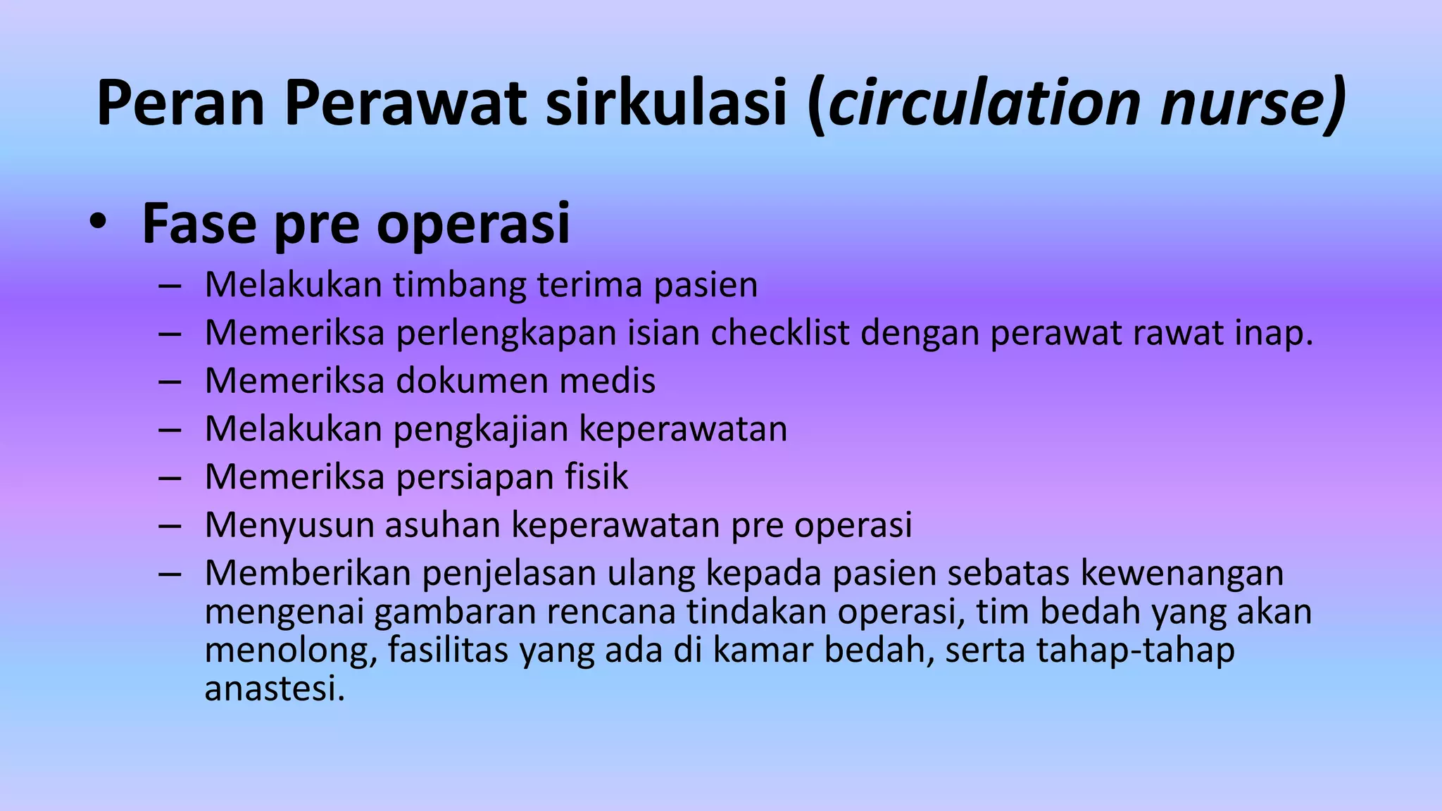 Konsep Perioperatif | PPTX