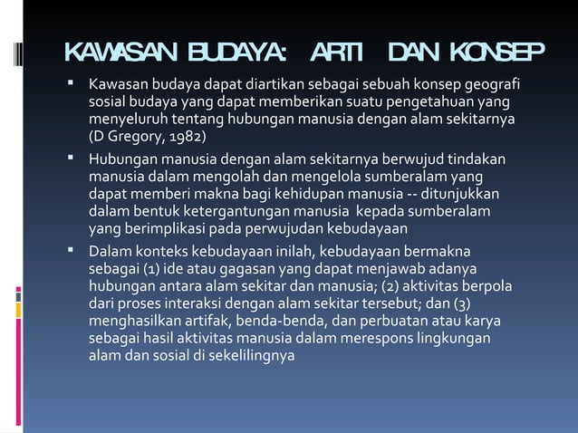 Konsep Perlindungan Kawasan Budaya | PPT