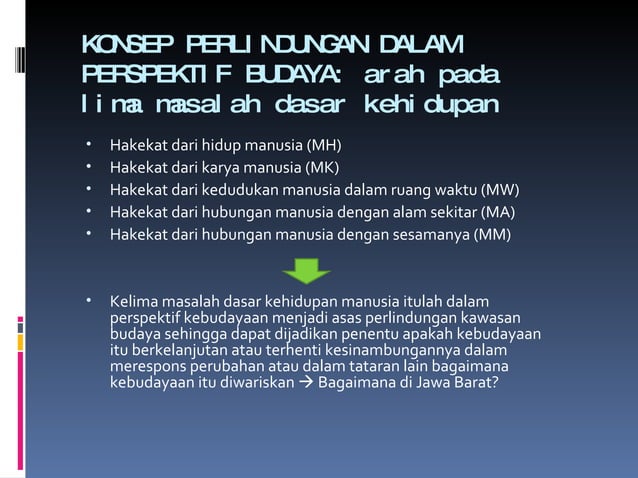 Konsep Perlindungan Kawasan Budaya | PPT