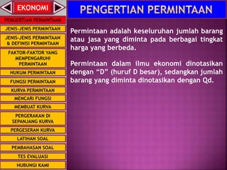 Konsep permintaan (concept of demand) | PPSX