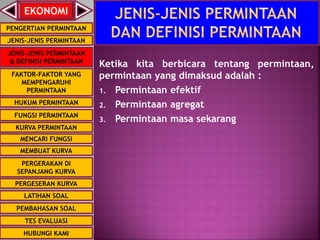 Konsep permintaan (concept of demand) | PPSX