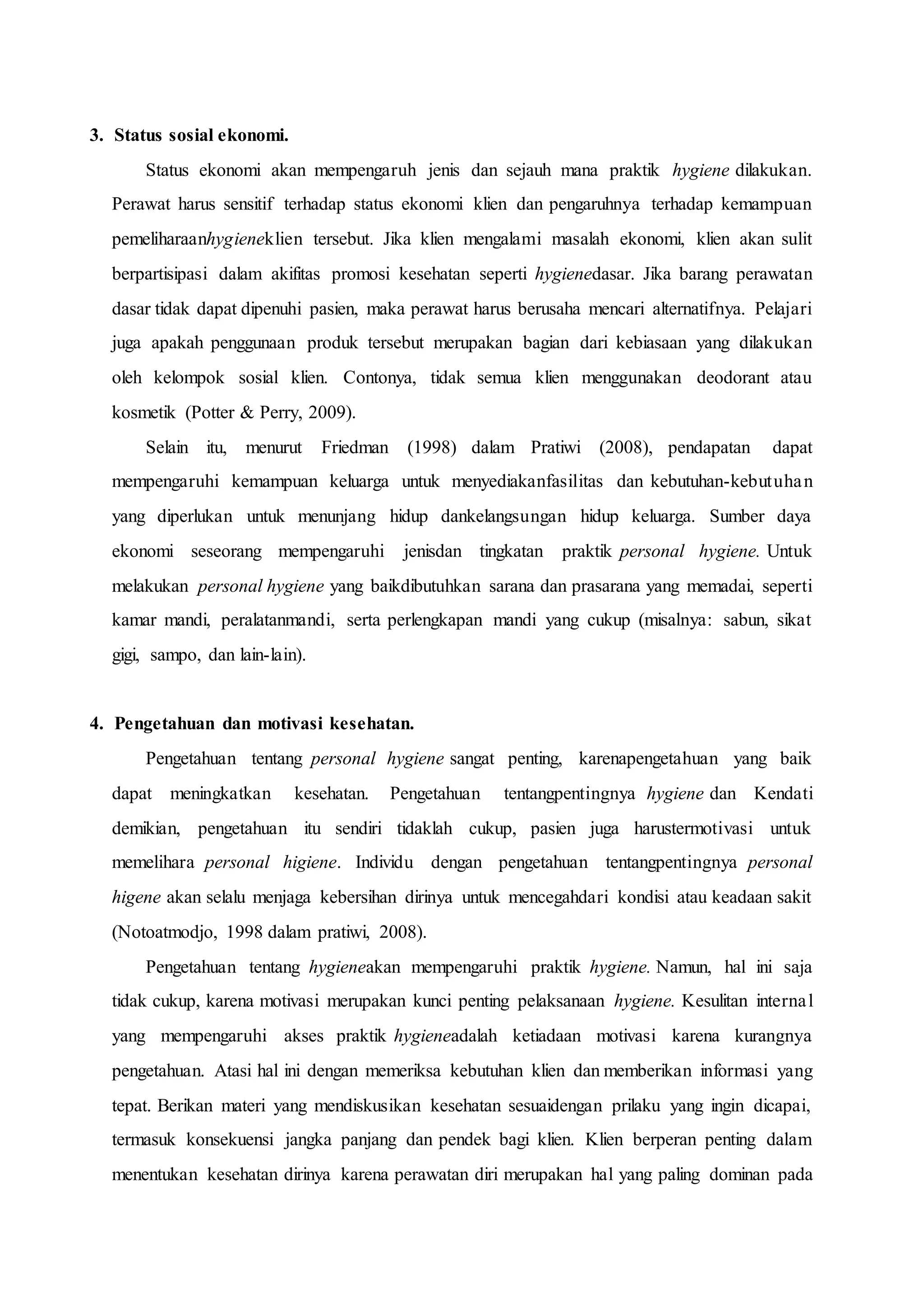 Konsep personal hygiene | DOCX