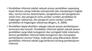 Konsep Pendidikan Nonformal Informal (PNFI) | PPTX