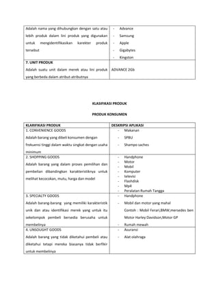 Konsep produk (1 )denny | DOC