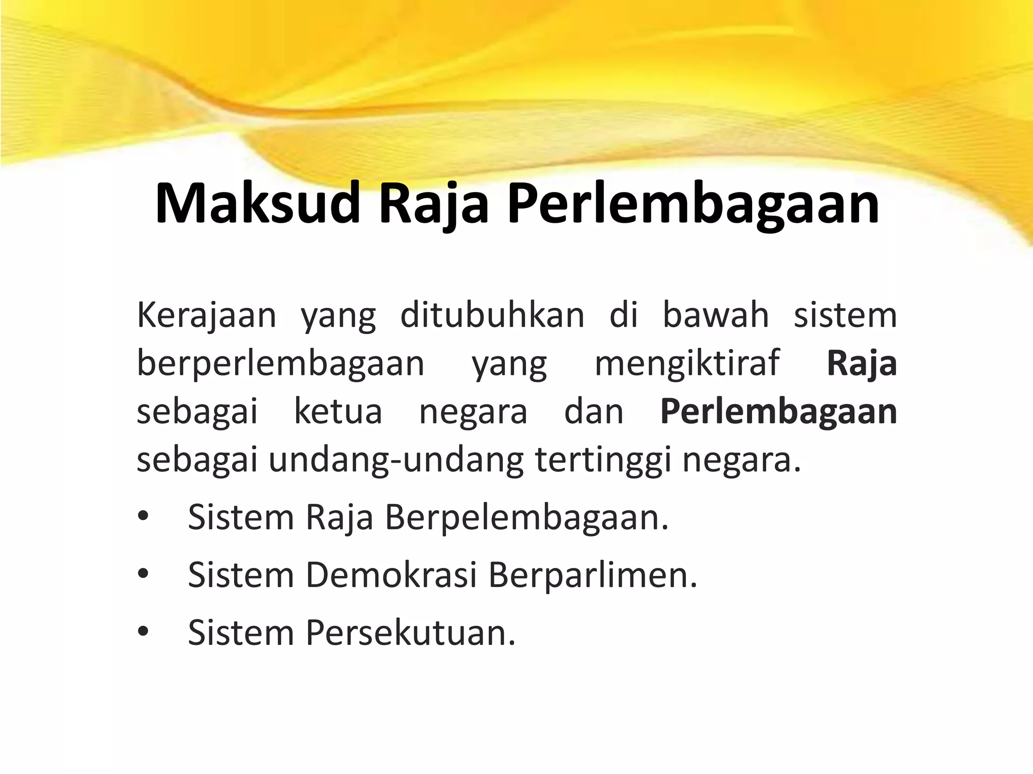 Konsep Raja Beperlembagaan | PPTX