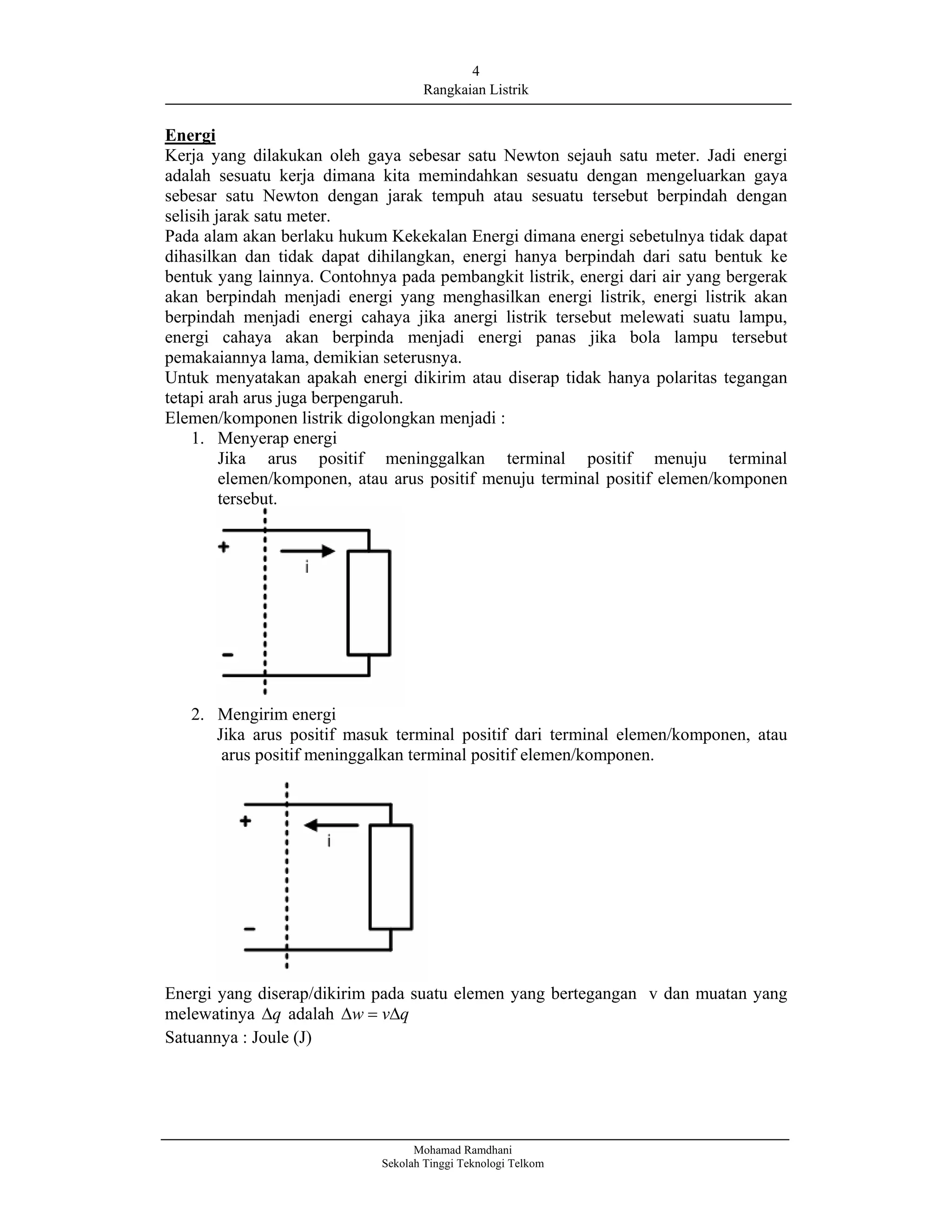 Konsep Rangkaian Listrik | PDF
