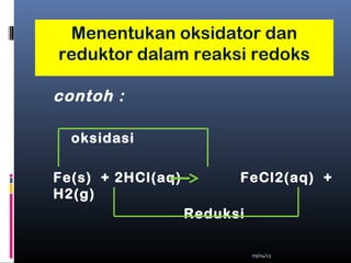 Konsep redox reaksi oksidasi reduksi | PPT
