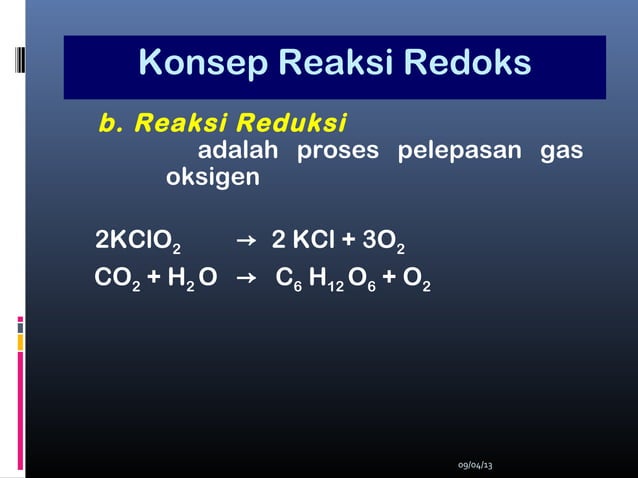 Konsep redox reaksi oksidasi reduksi | PPT
