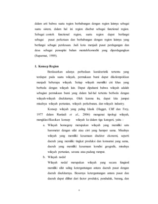 Konsep region dan kewilayahan | DOCX