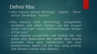 Konsep riba | PPTX