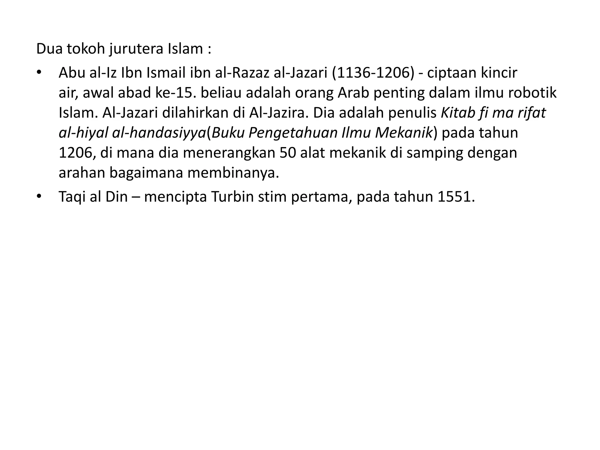 Konsep sains dan teknologi dalam islam | PPTX