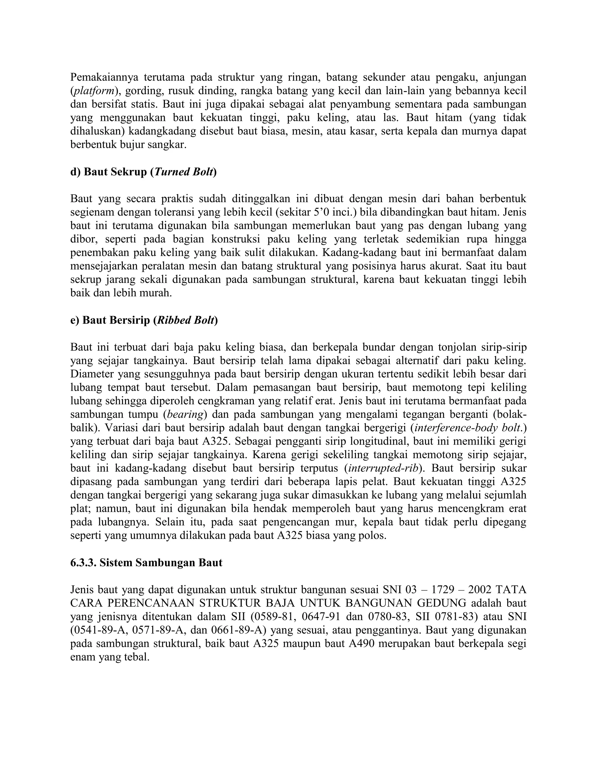 Konsep sambungan struktur baja | DOCX