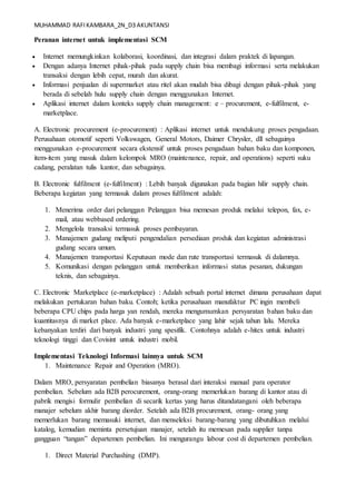 Konsep SCM (Supply Chain Management), BENTUK & MODEL SUPPLY CHAIN ...