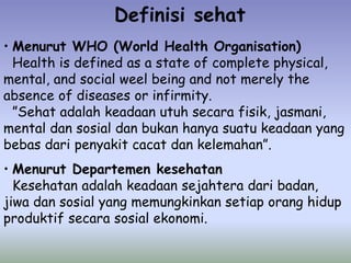 Konsep sehat | PPTX