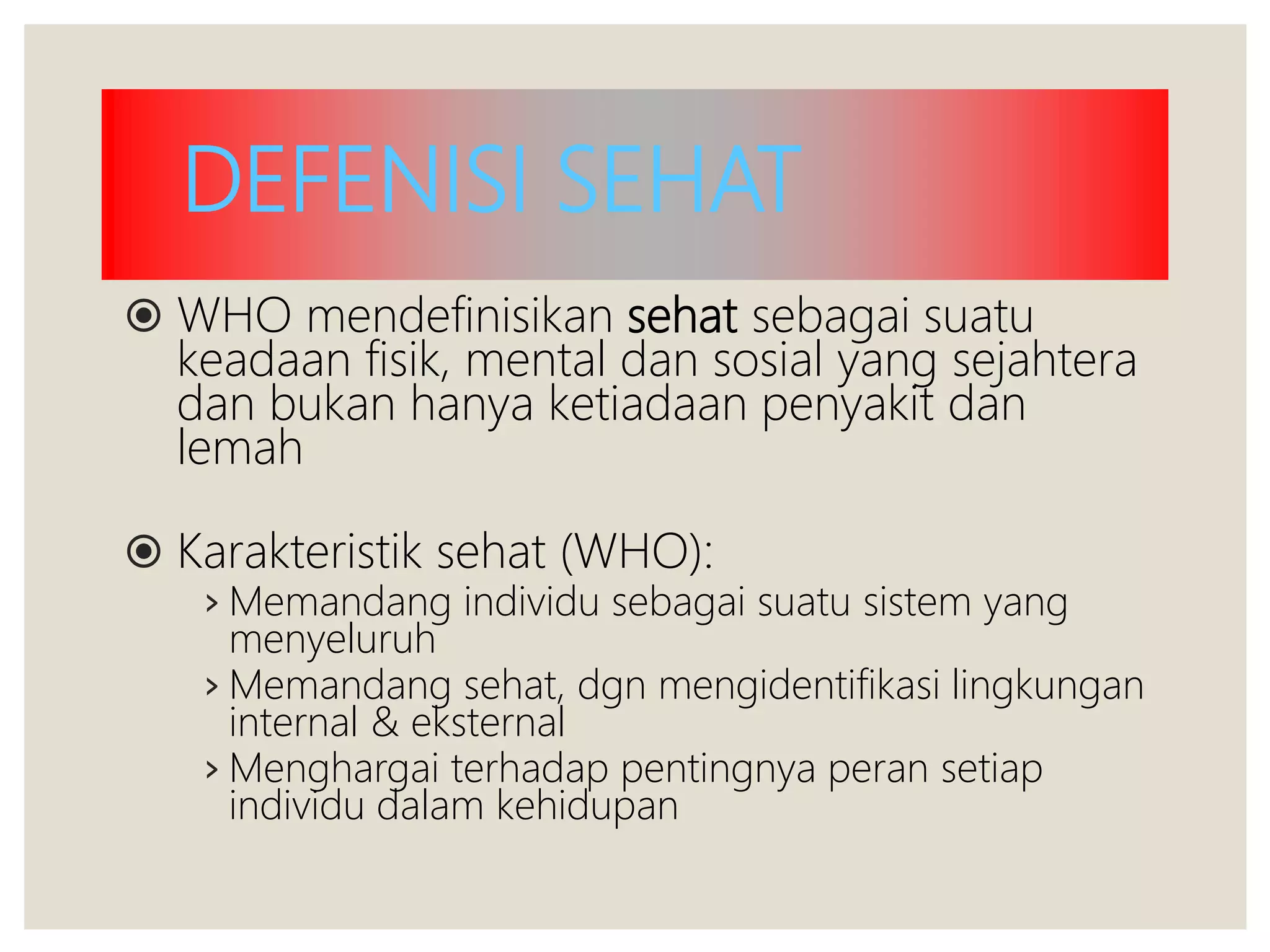 Konsep sehat | PPT