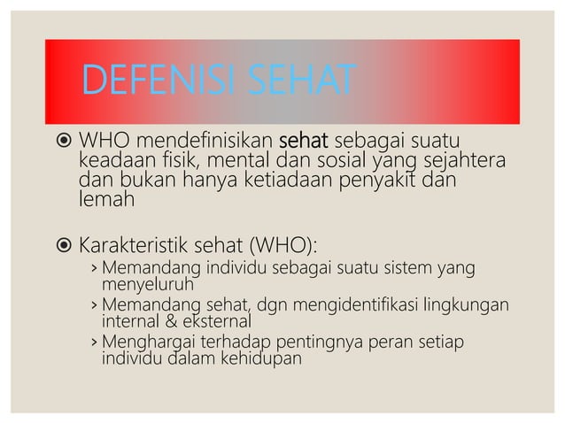 Konsep sehat | PPT