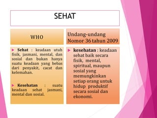 Konsep Sehat dalam kesehatan masyarakat indonesia pada umumnya | PDF