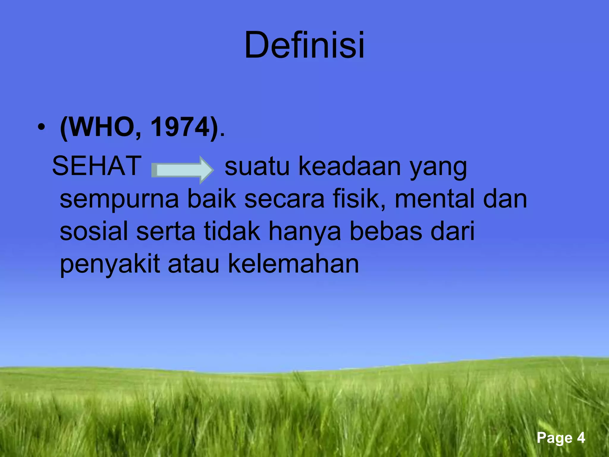 KONSEP SEHAT SAKIT | PPTX