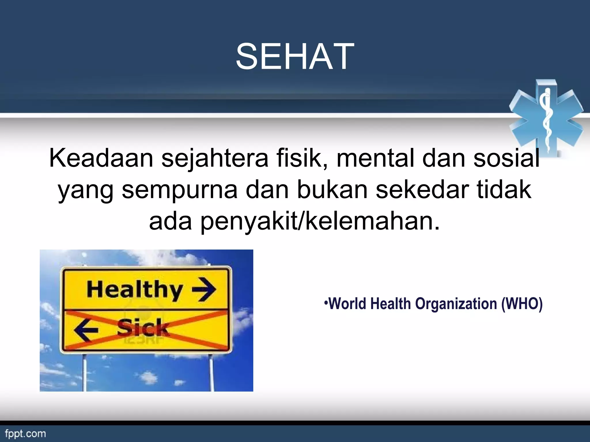 Konsep sehat sakit | PPT