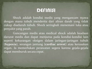Konsep shock | PPT