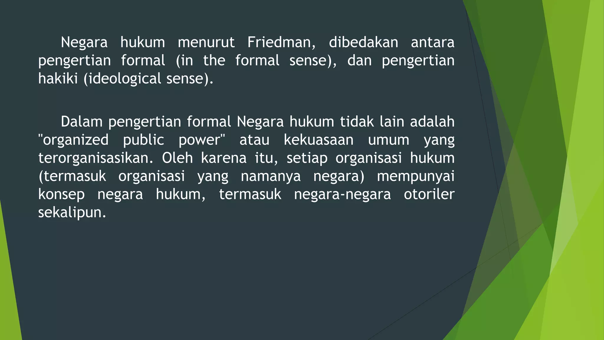 Konsepsi rechtstaat dan rule of law | PPTX