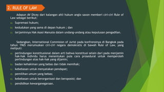 Konsepsi rechtstaat dan rule of law | PPTX