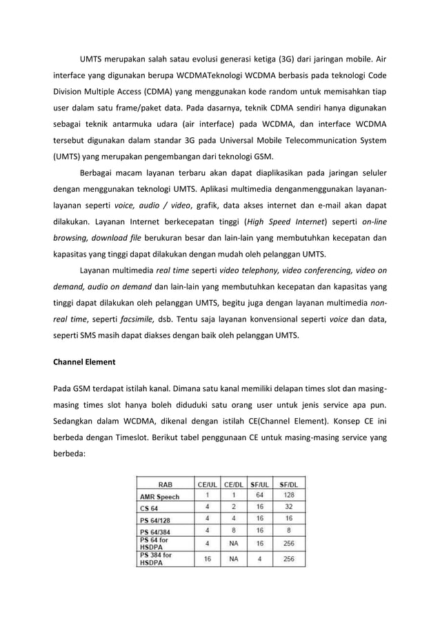 Konsep Sistem UMTS | PDF