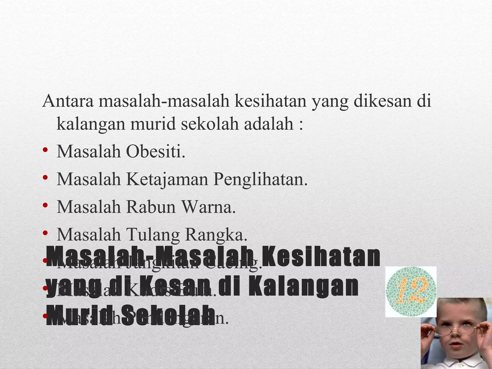 Konsep & Skop Program Kesihatan Sekolah | PPT