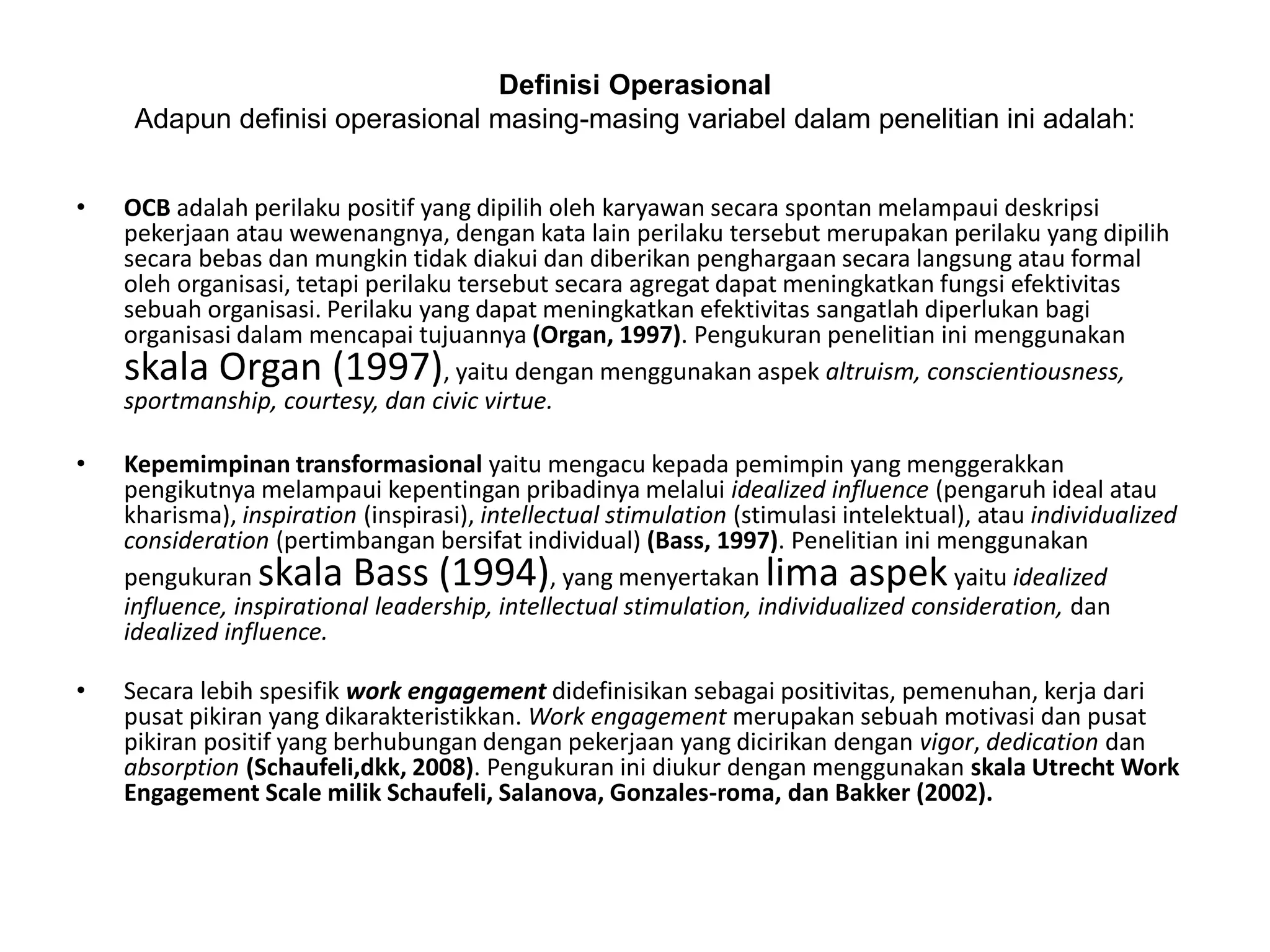 Konsep skripsi OCB | PPTX