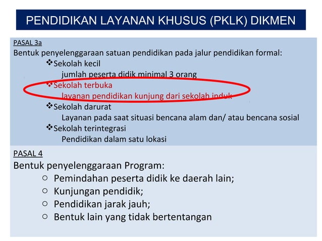 Konsep SMA / K Terbuka | PPT