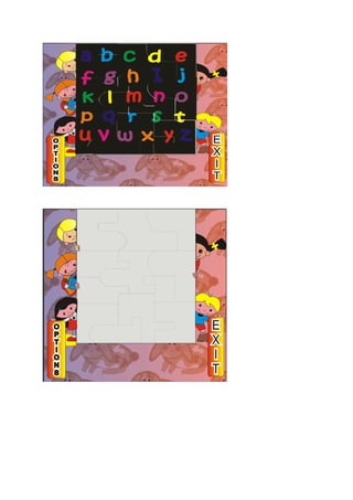 Konsep & storyboard game multimedia (puzzle alphabet) | DOC
