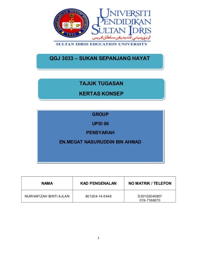 Konsep Sukan Rekreasi