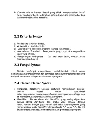 Konsep syntax | PDF