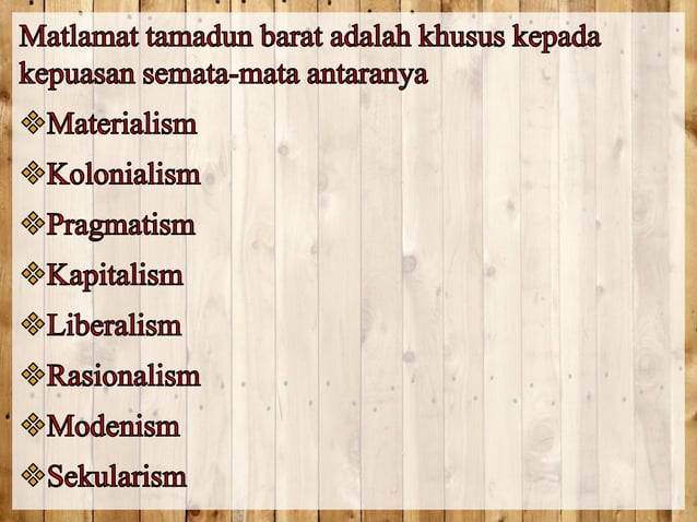 Konsep tamadun islam dan barat | PPTX