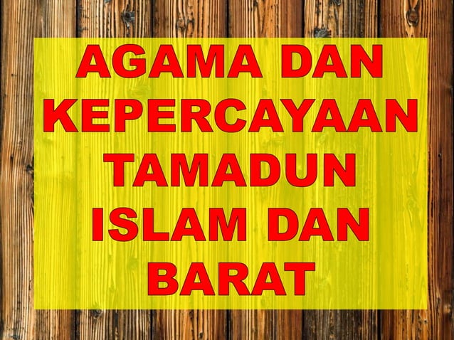 Konsep tamadun islam dan barat | PPTX
