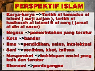 Konsep tamadun islam dan barat | PPTX