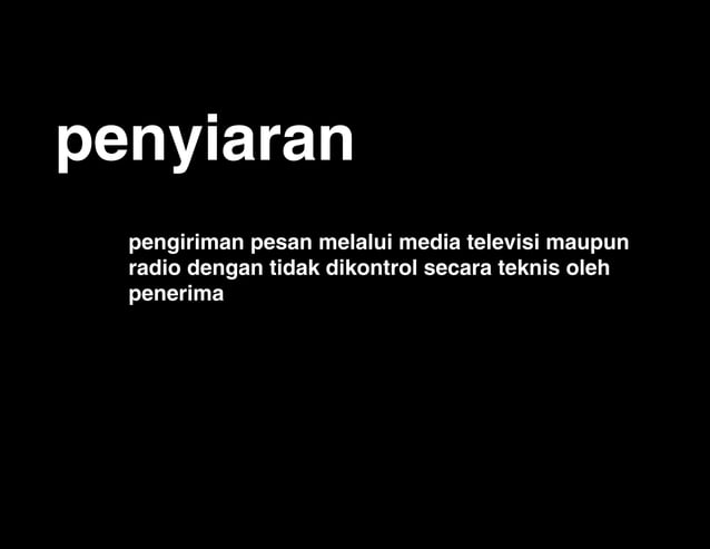 Konsep Dasar Penyiaran | PDF