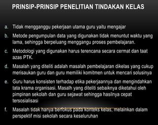 Konsep teori dan contoh PTK | PPTX