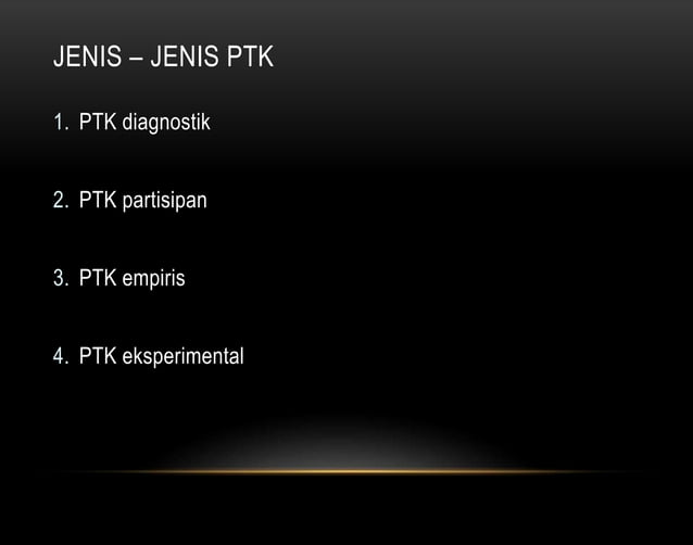 Konsep teori dan contoh PTK | PPTX