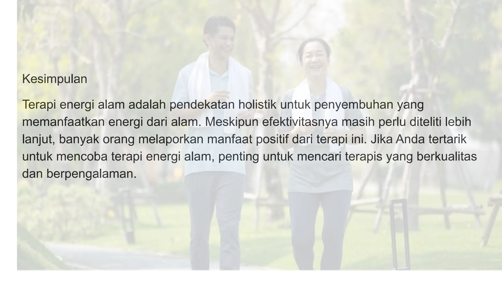 Konsep Terapi Berbasis Energi untuk perkenalan | PPTX
