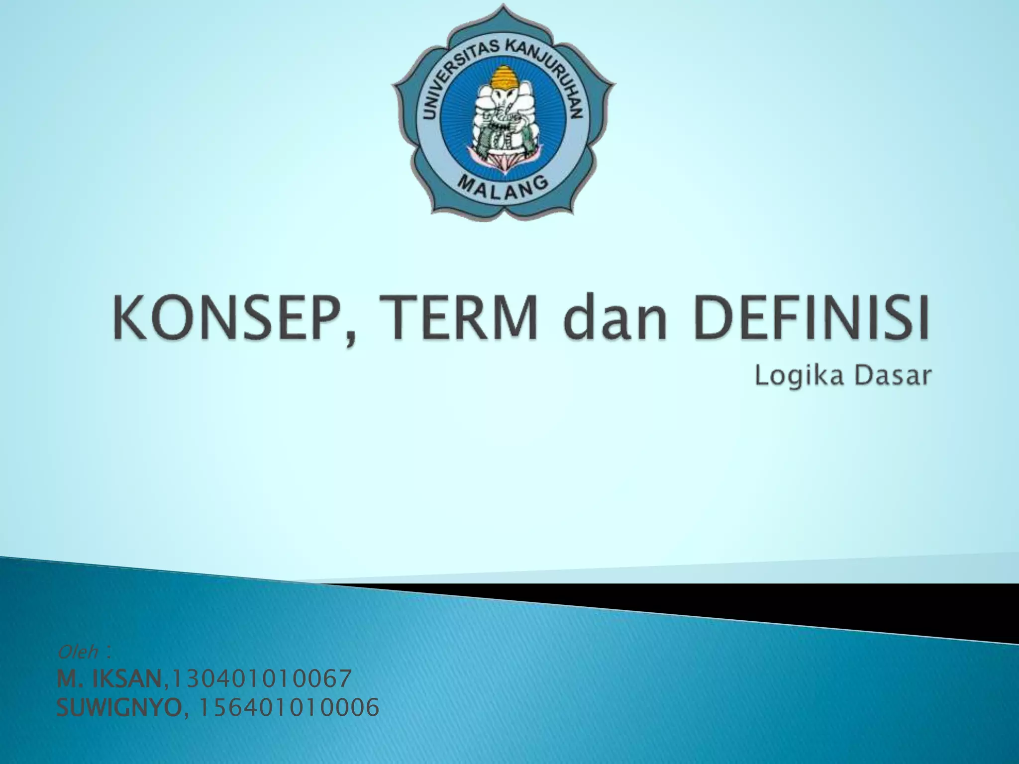 Konsep, term dan definisi | PPT