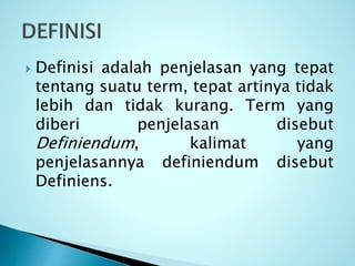 Konsep, term dan definisi | PPTX