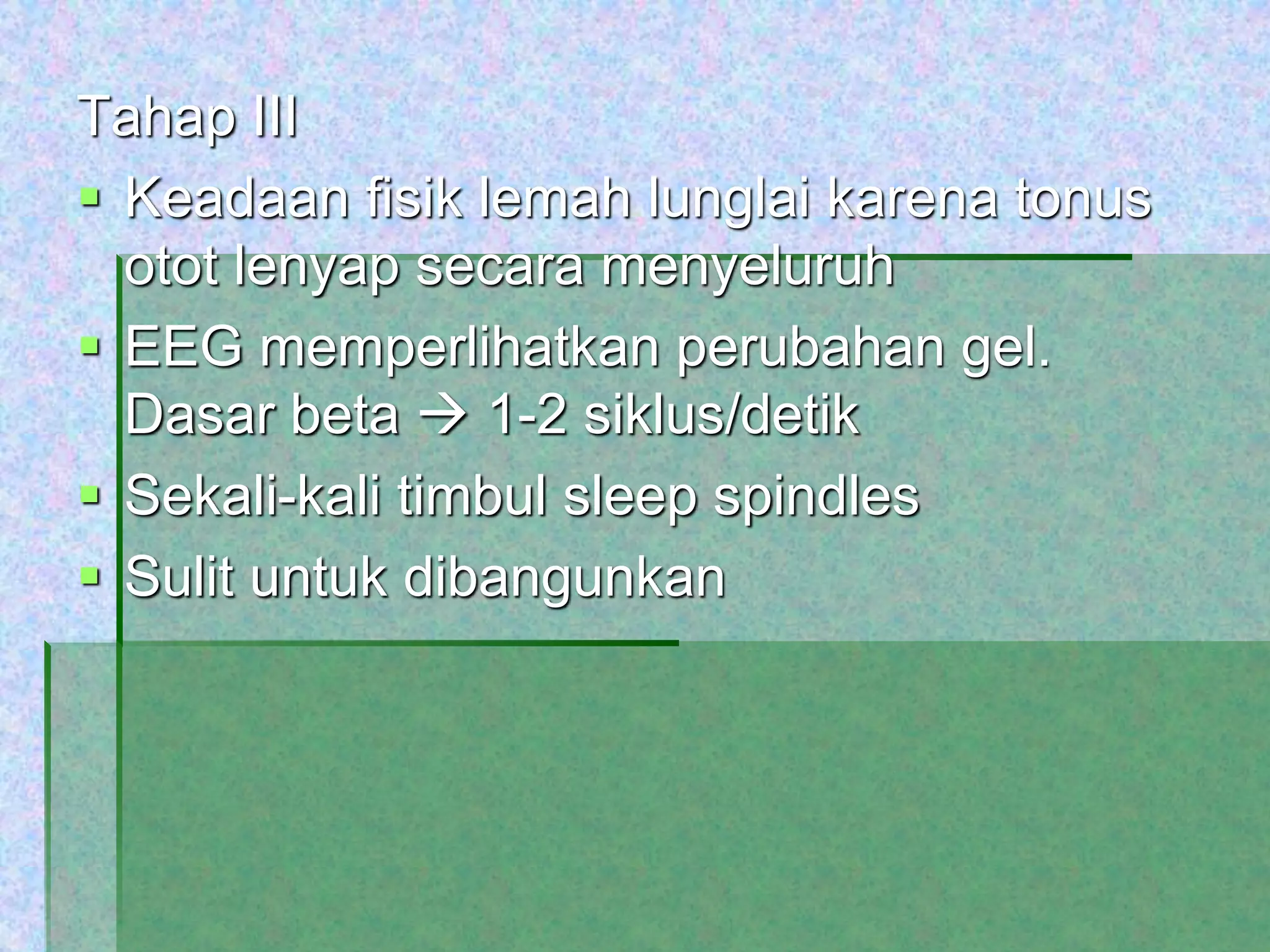 Power point Konsep tidur dan istirahat | PPT