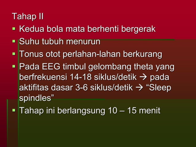 Power point Konsep tidur dan istirahat | PPT