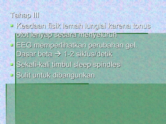 Power point Konsep tidur dan istirahat | PPT