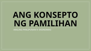KONSEPTO AT ESTRUKTURA NG PAMILIHAN.pptx